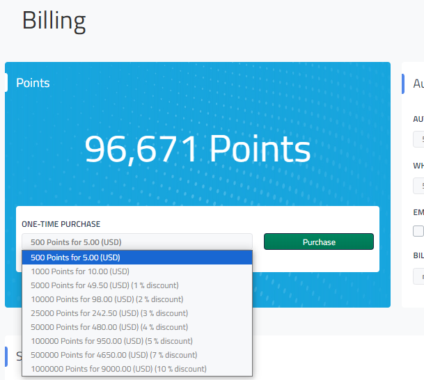 Billing Management and Payment Settings