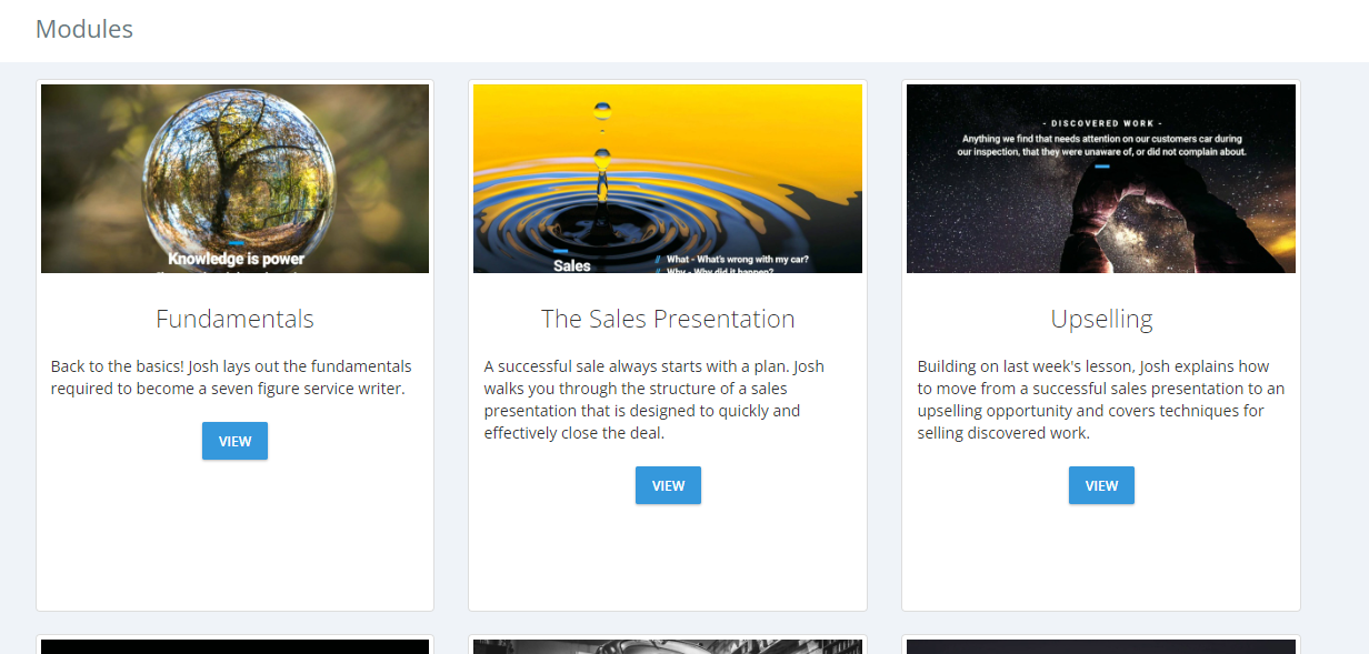 How Can I Unlock Service Writer Training Modules?